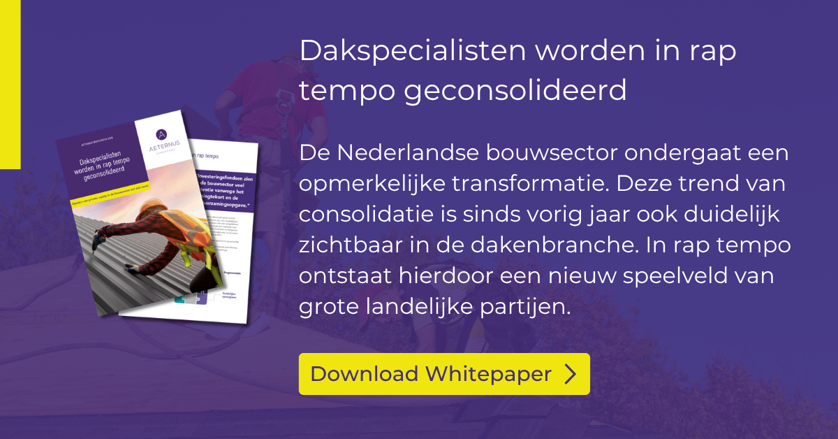 Dakspecialisten worden in rap tempo geconsolideerd